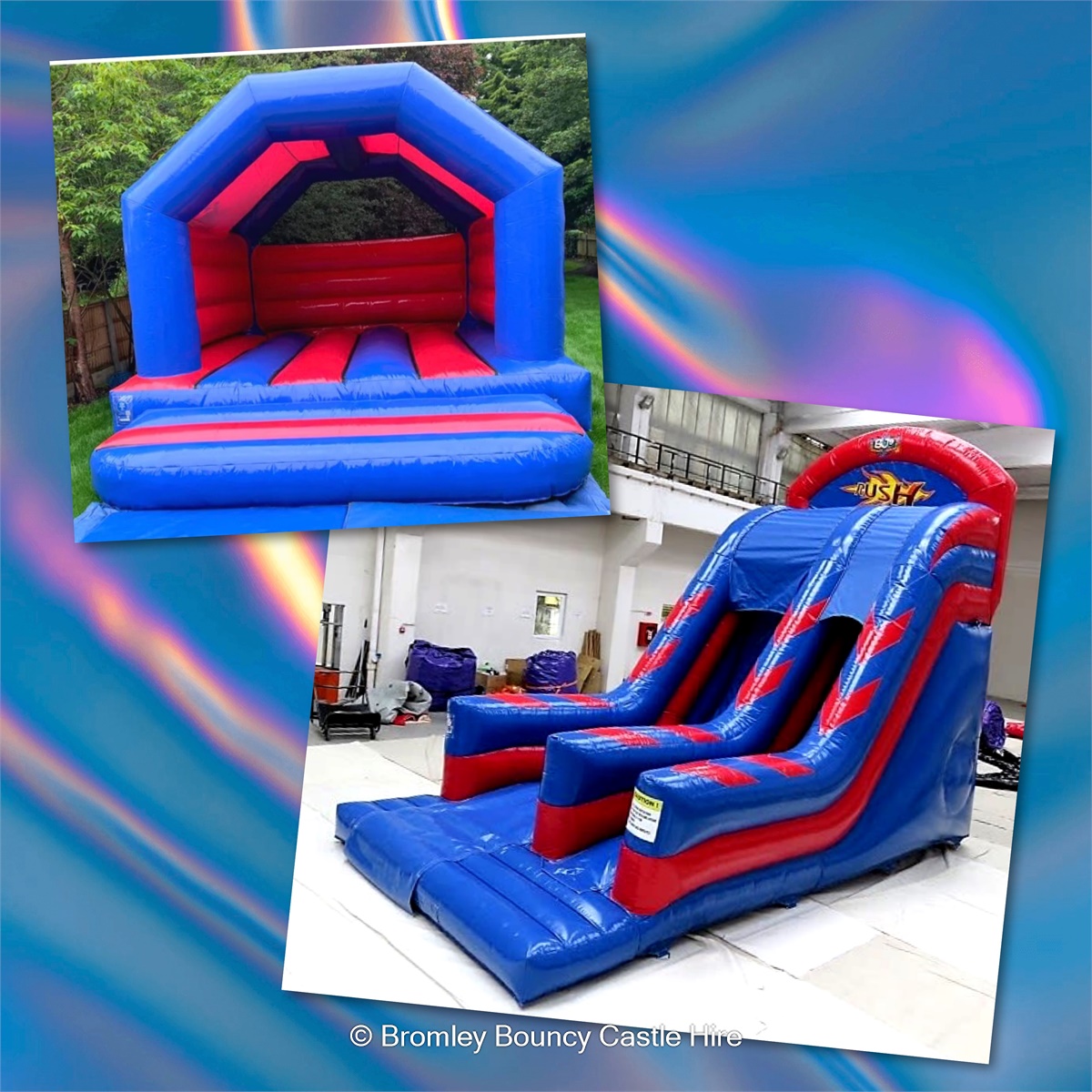 Double Duo 3 - Rush Slide & Bouncy Castle - Bouncy Castles, Soft Play ...