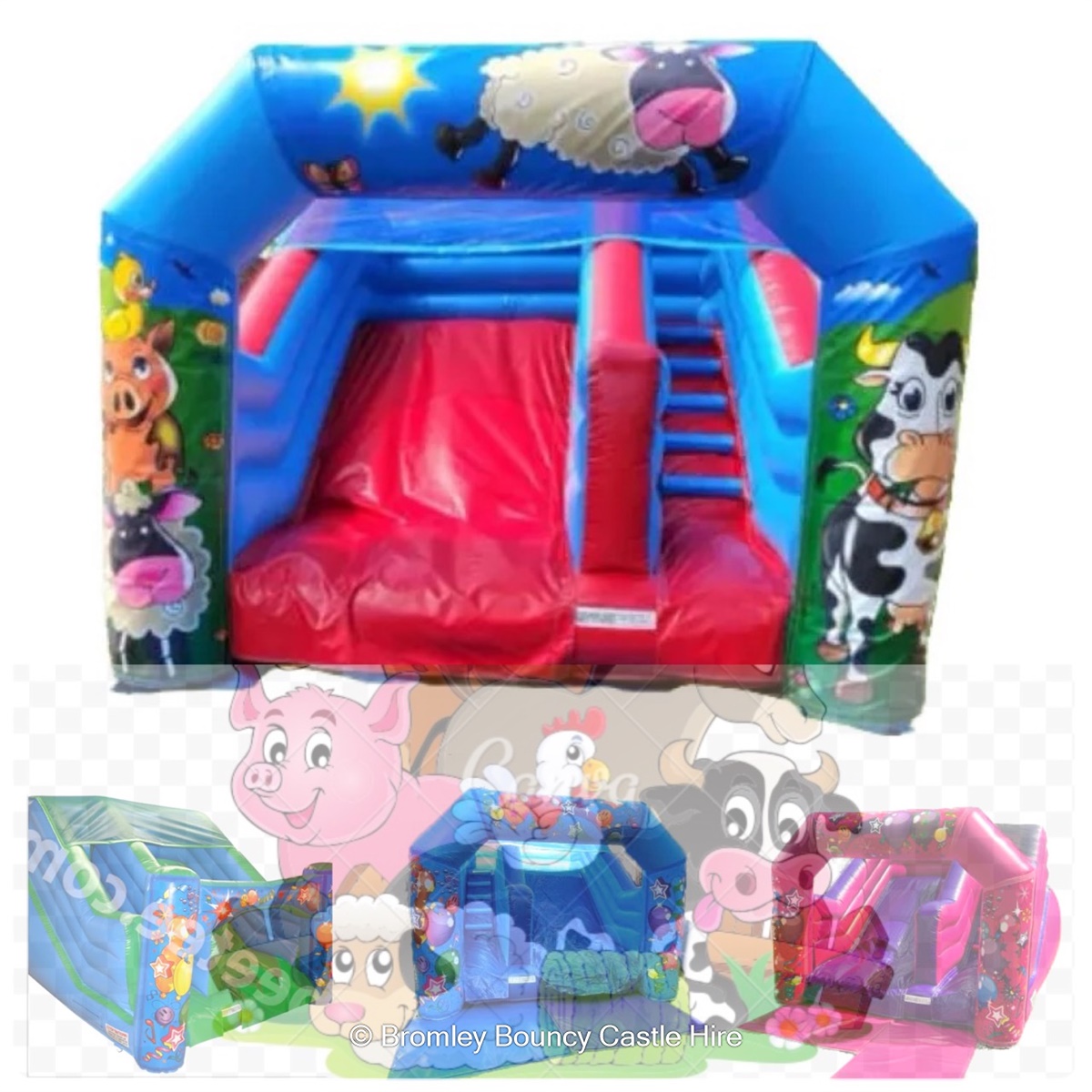 Farmyard Animals Bouncy Castles & Soft Play Hire | Bromley