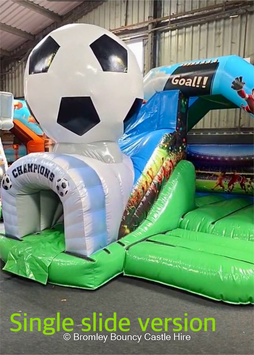 *NEW* Bounce & Slide Football ‘'Single Slide’' - Bouncy Castles, Soft ...