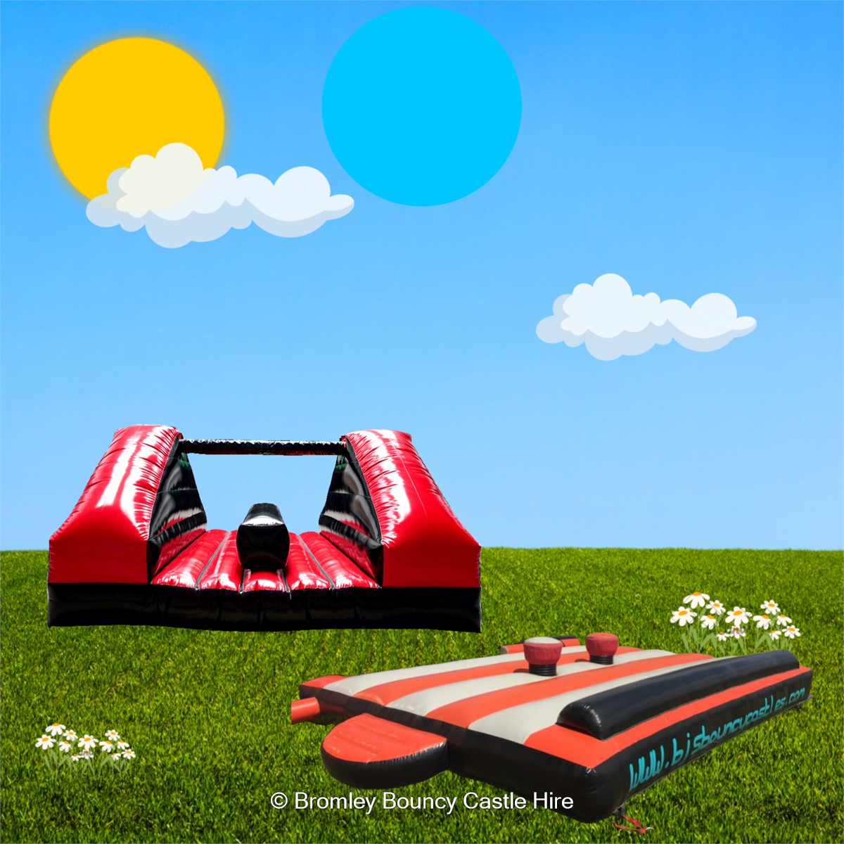 Gladiators and Pillow Bash Combo - Bouncy Castles, Soft Play ...