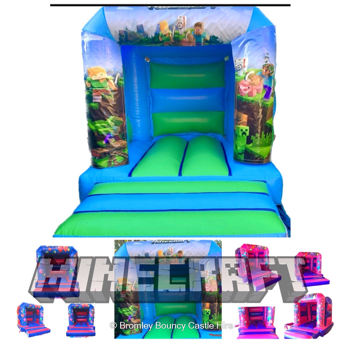 Minecraft Bouncy Castles | Bexley, Bromley, Croydon & Kent