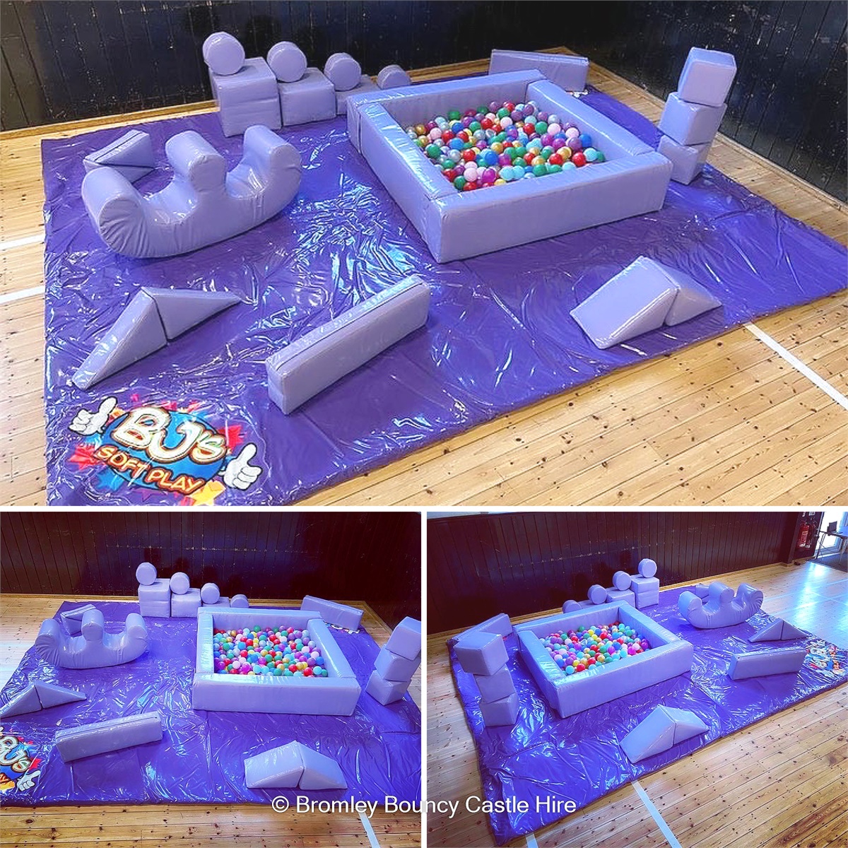 Pastel Lilac Soft Play Package 02 - Bouncy Castles, Soft Play ...