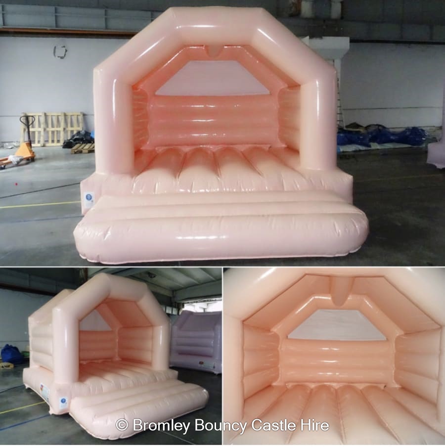 Hire Kids Pastel Peach Bouncy Castle in Beckenham & Kent