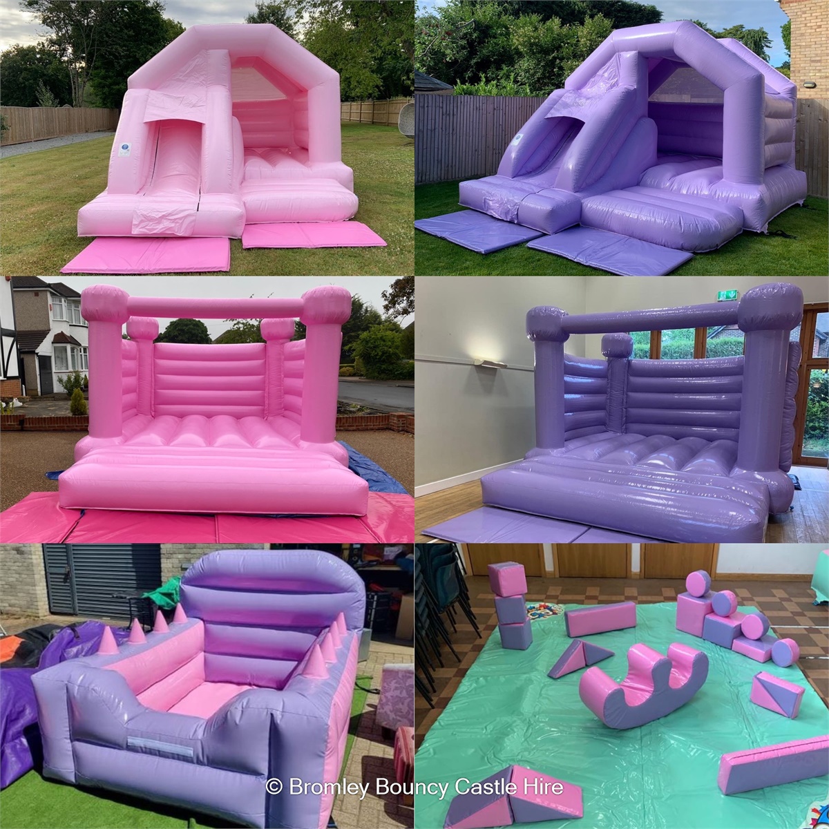 Pastel Pink Colours - Bouncy Castles, Soft Play & Inflatable Hire in ...