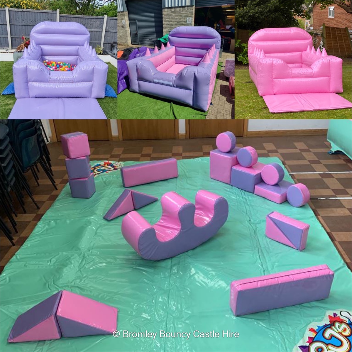 Pastel Pink Colours - Bouncy Castles, Soft Play & Inflatable Hire in ...