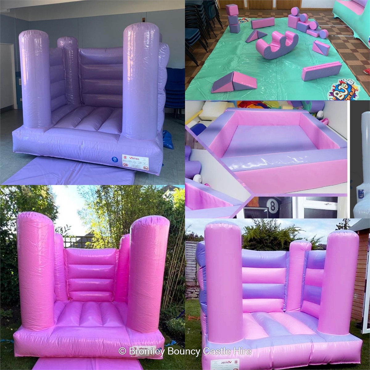 Pastel Pink Colours - Bouncy Castles, Soft Play & Inflatable Hire in ...