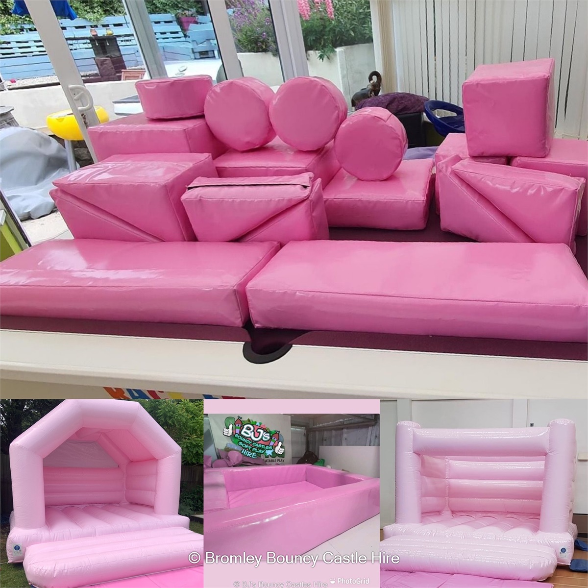 Pastel Pink Colours - Bouncy Castles, Soft Play & Inflatable Hire in ...