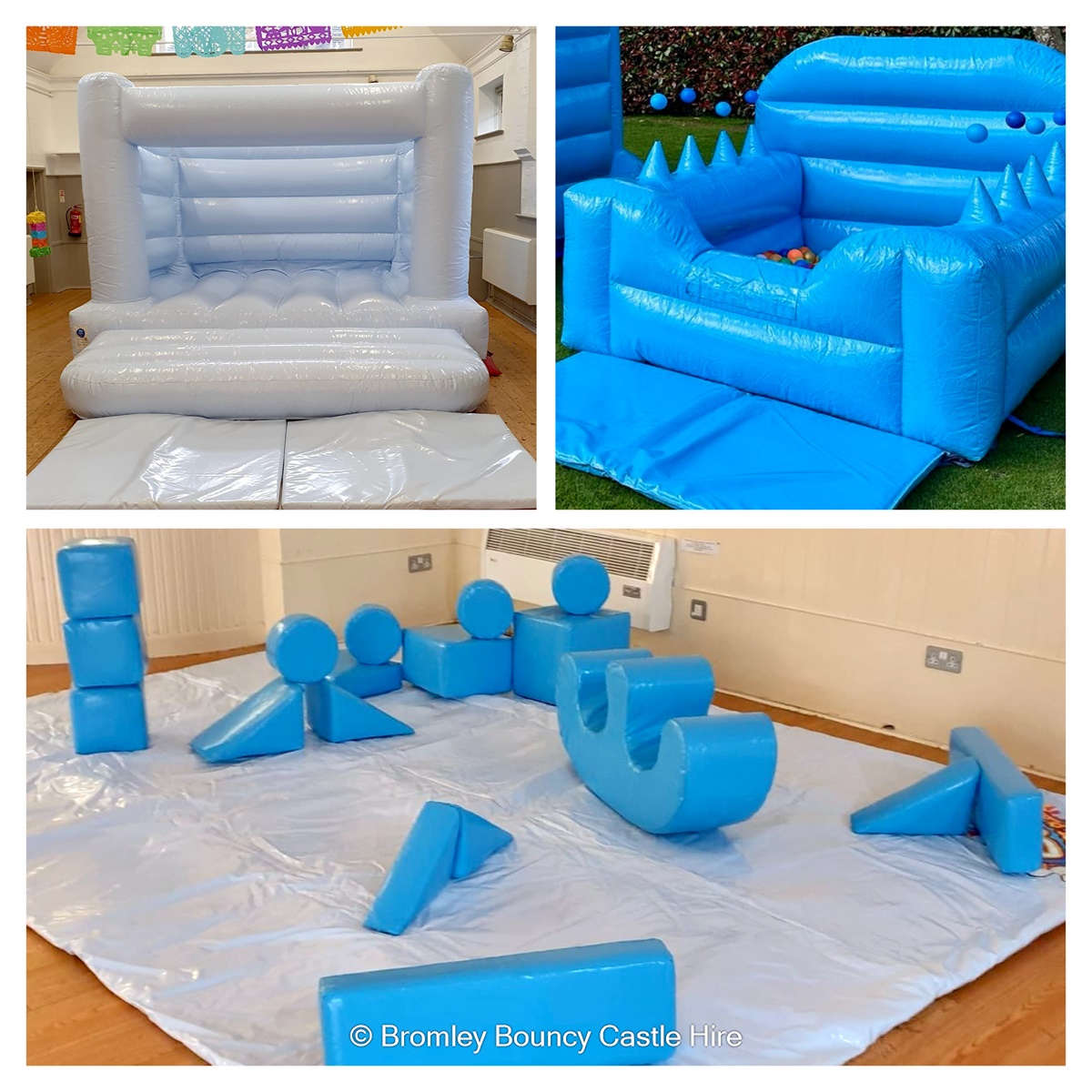 Pastel Blue Soft Play Package 11 (INSIDE ONLY) - Bouncy Castles, Soft ...