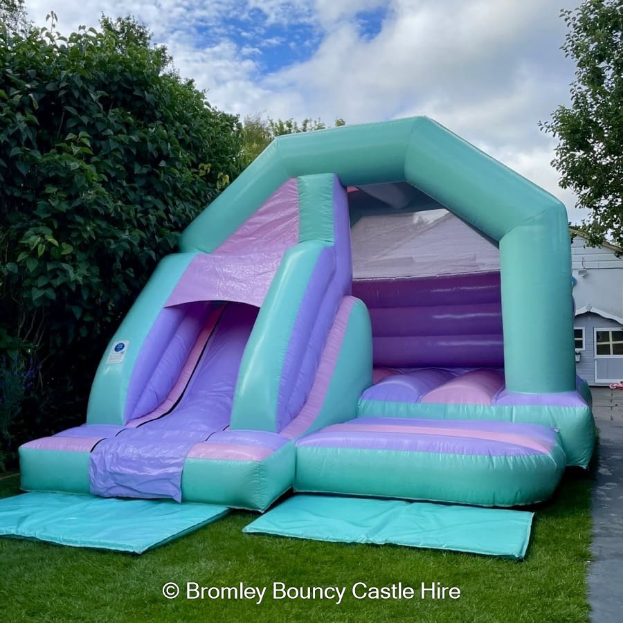 Pastel Mixed Bounce & Slide Bouncy Castle | Kids Parties | Book Now