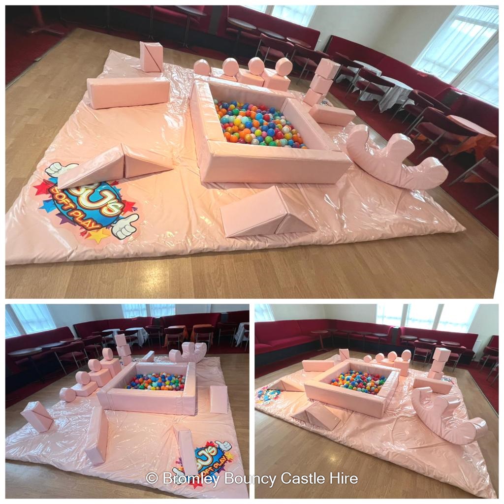 Pastel Peach Soft Play Package 10 (INSIDE ONLY) - Bouncy Castles, Soft Play & Inflatable Hire in ...